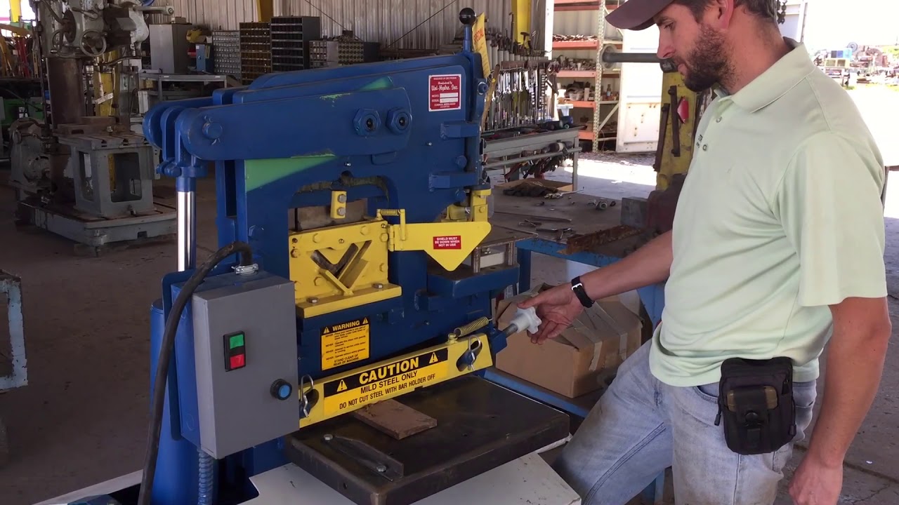 45 ton Uni-hydro Ironworker - YouTube