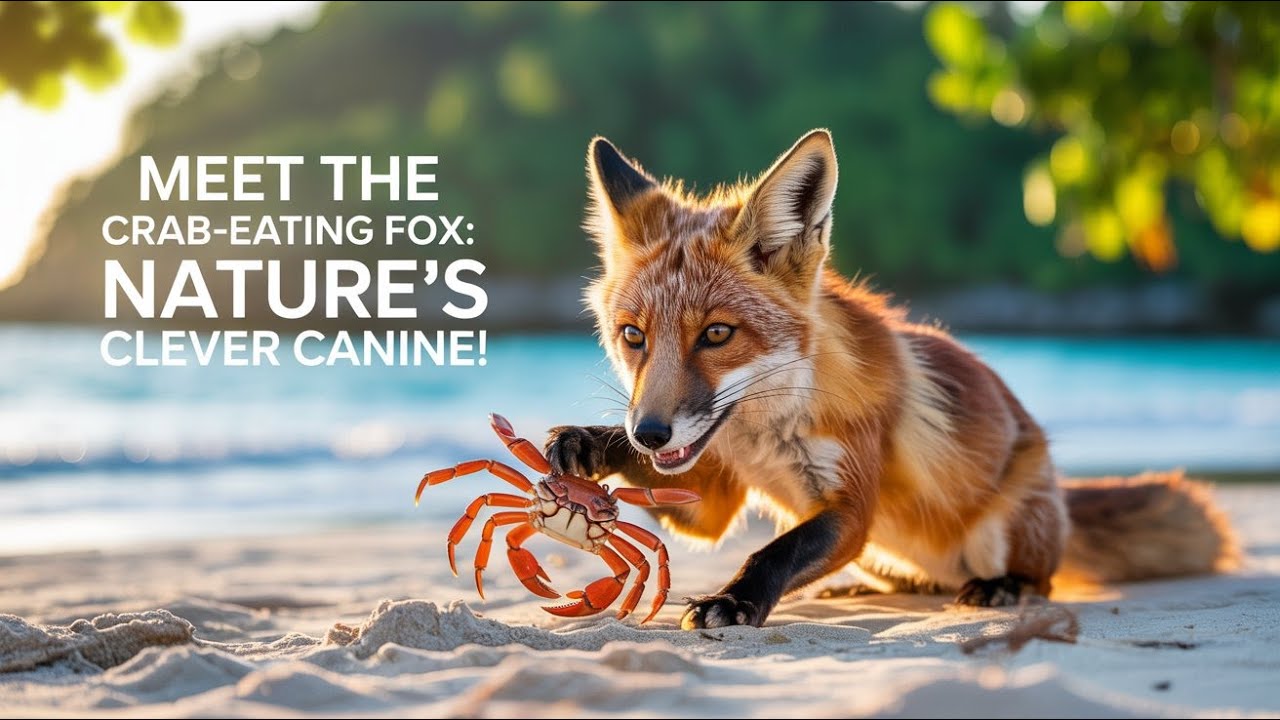 Meet the Crab-Eating Fox: Nature's Clever Canine! - YouTube