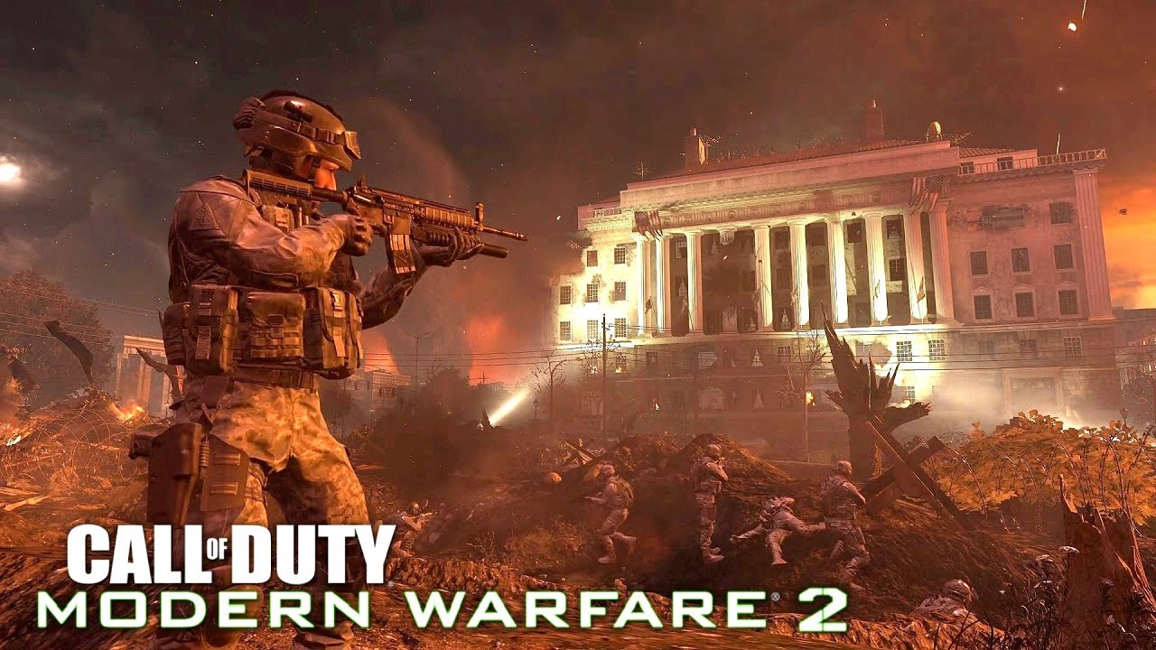 Battle of Washington D.C. - MODERN WARFARE 2 REMASTERED NPC Wars - YouTube