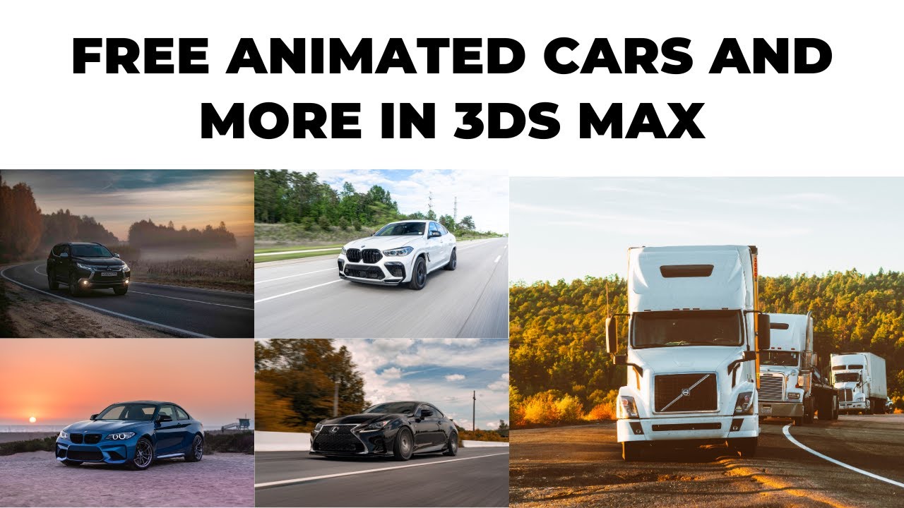 Free Animated Cars, trees, and more in 3ds max | Architectural Projects ...