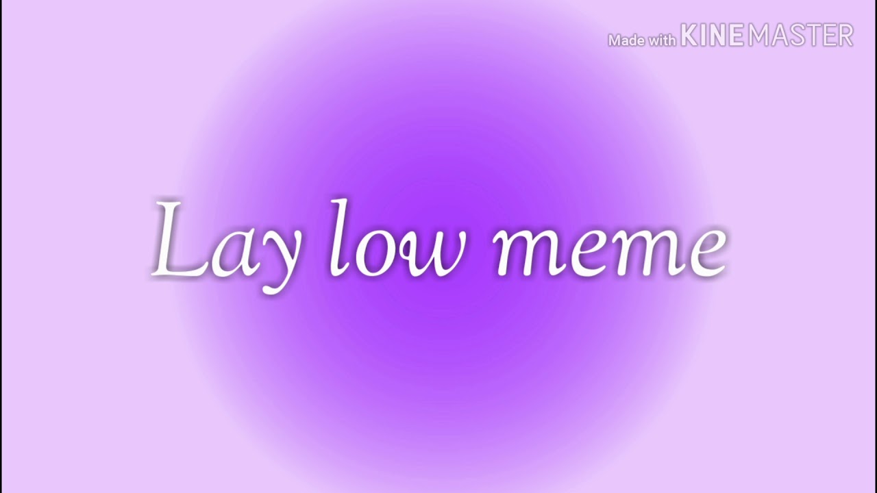 엑셀로 Lay low meme - YouTube
