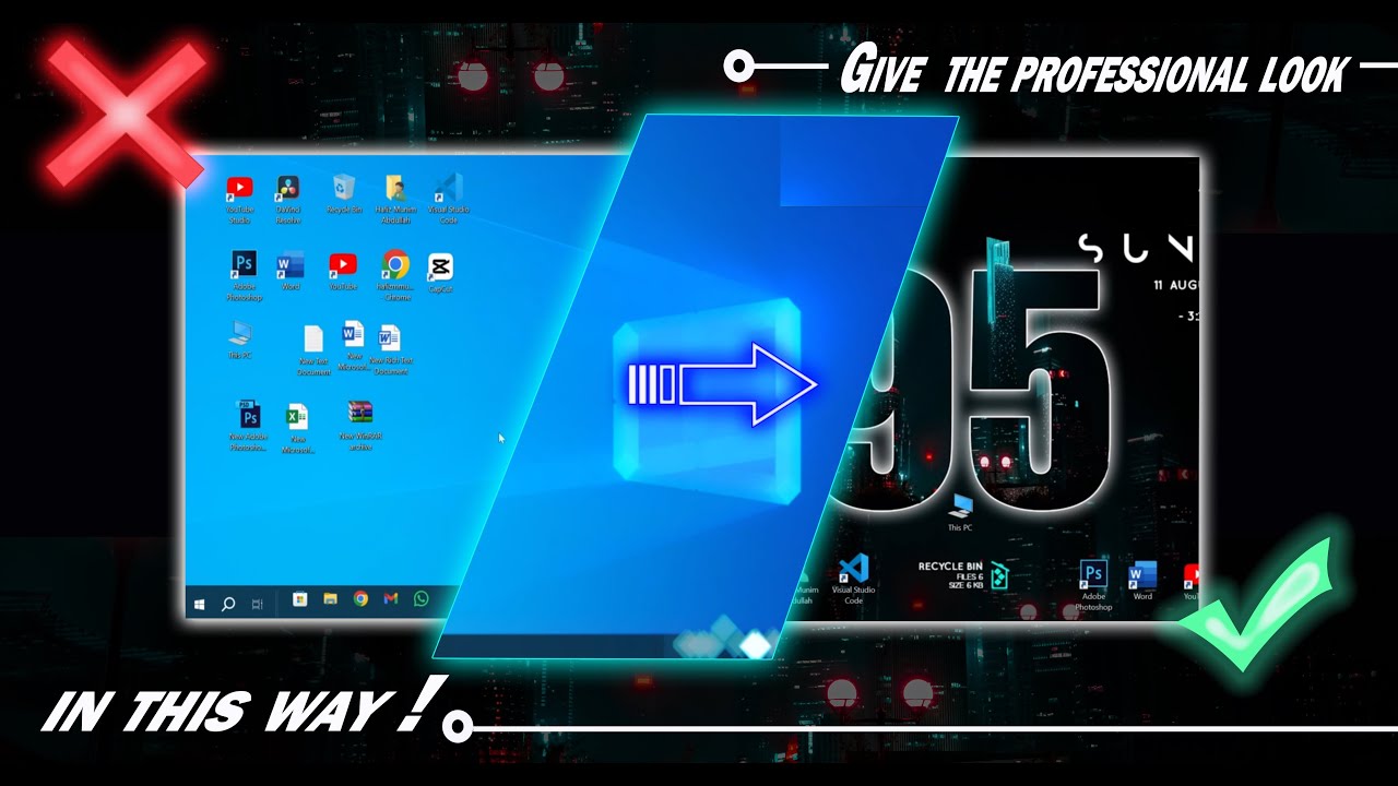Make a super cool theme / Make your desktop look better! - YouTube
