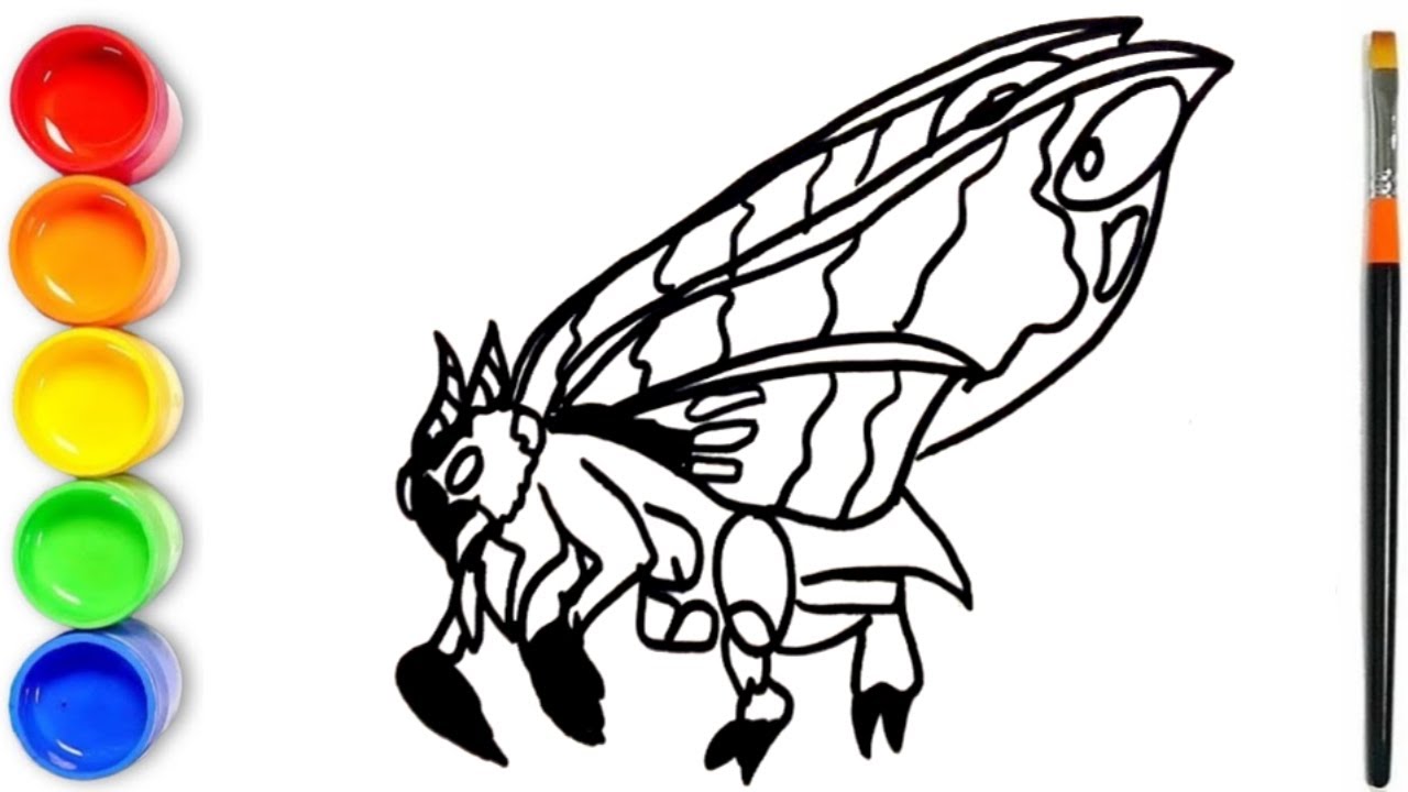How to Draw MOTHRA | Godzilla x Kong: The New Empire - YouTube