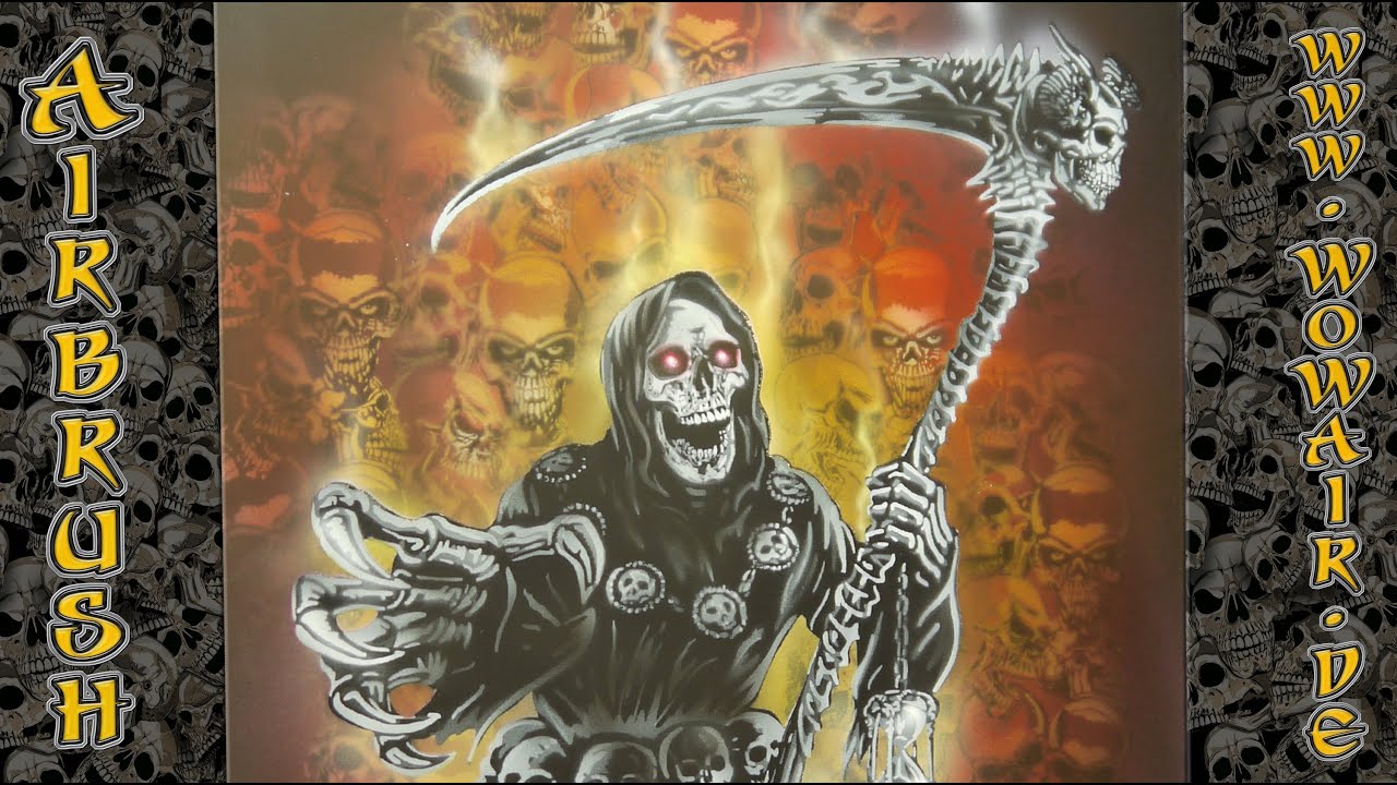 No.332 Airbrush by Wow " Grim Reaper 2012 " HD.mp4 - YouTube