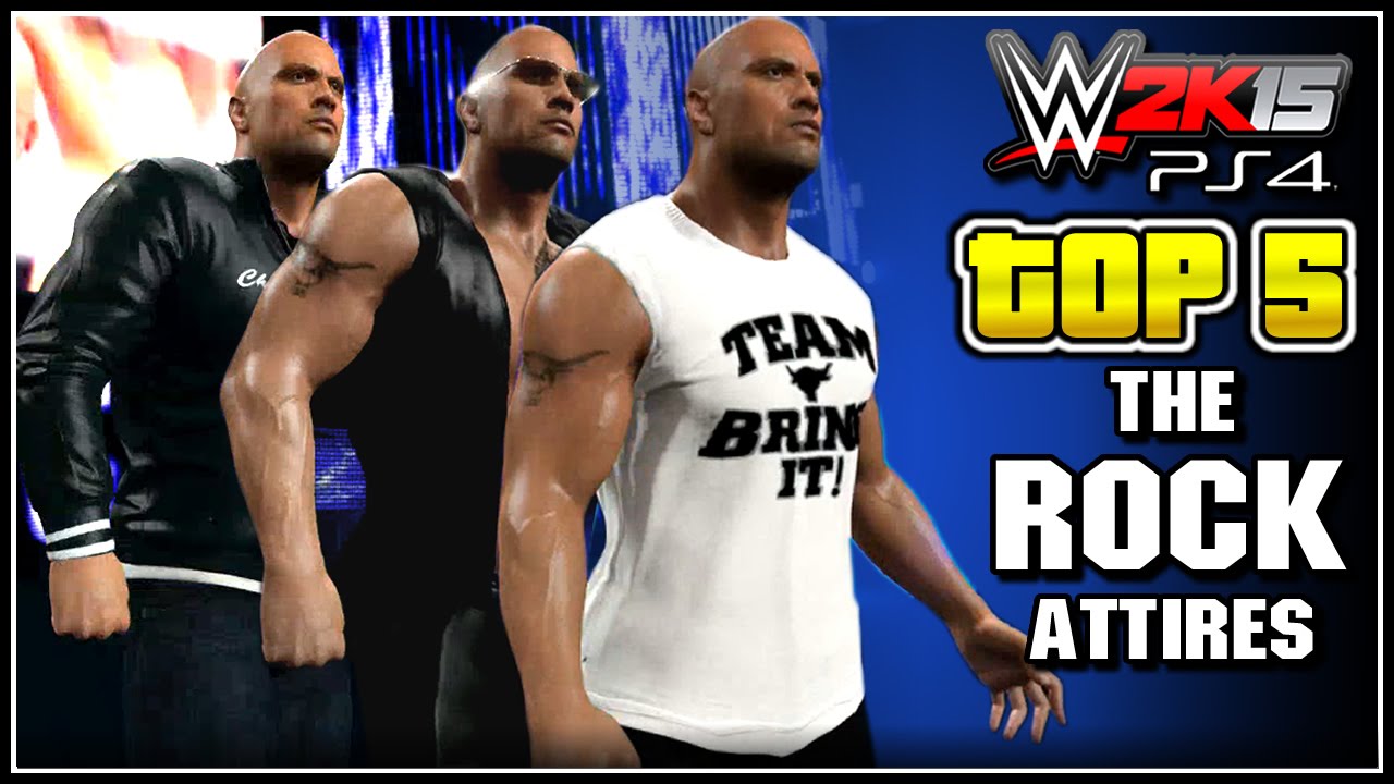 WWE 2K15 - The Rock Top 5 Attires - Community Creations (2001-2015 ...