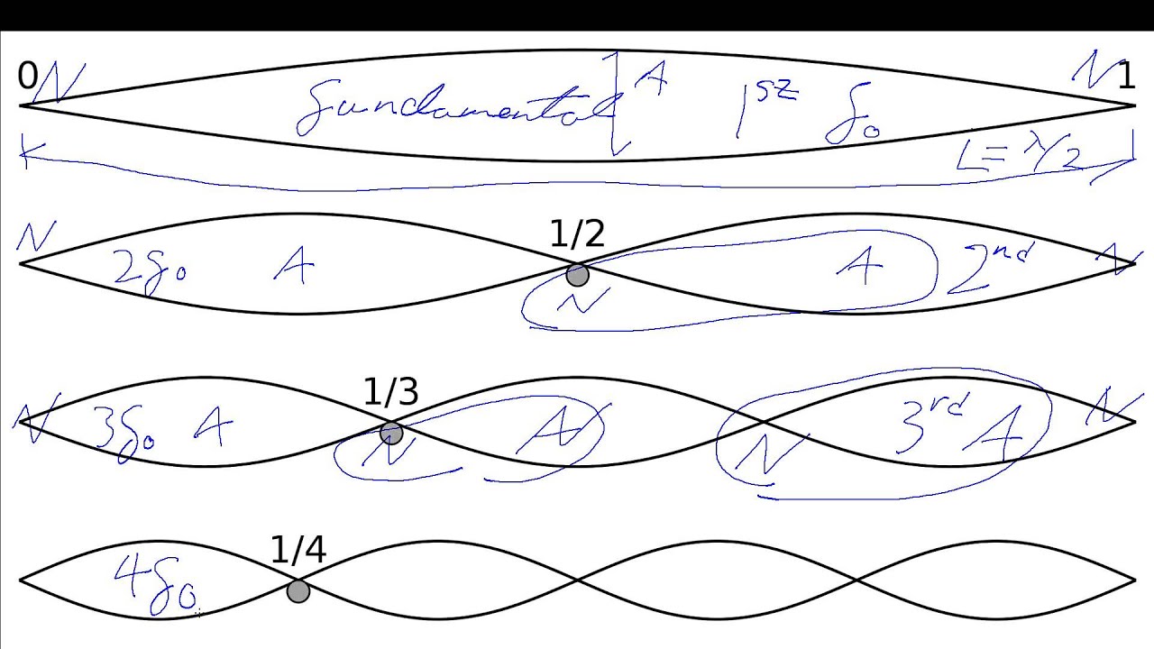 Stationary Wave Patterns and Harmonics - YouTube