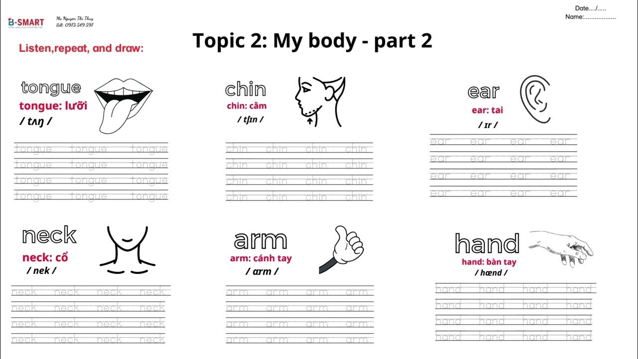 Super me Topic 2: My body Part 2 - YouTube