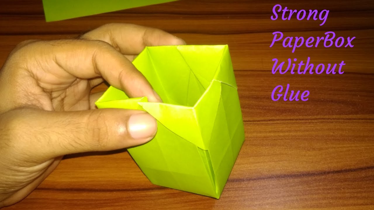 Strong Paper Box Without Glue Origami Paper Box YouTube strong-paper-box-without-glue-origami-paper-box-youtube