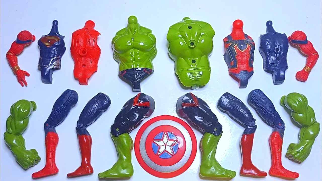 Assemble Marvel Toys HULK VS SPIDERMAN VS SUPERMAN Avengers Action ...