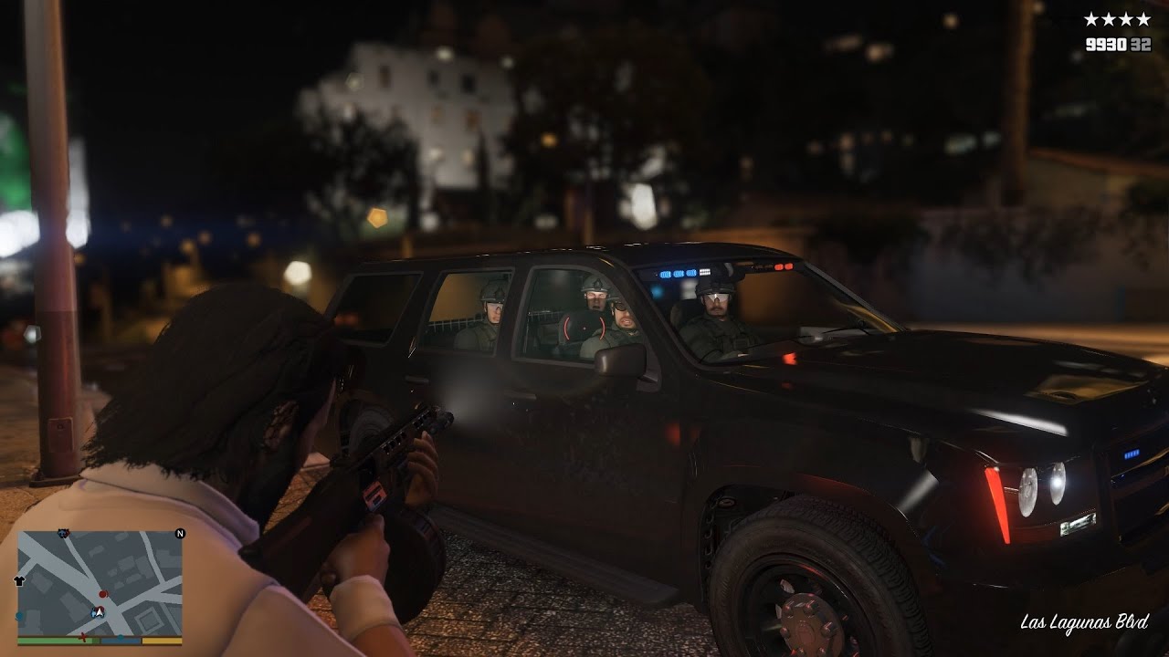 GTA V 10 Star Wanted Level Police Army Shootout + Escape [R.D.E. 4.0.4 ...