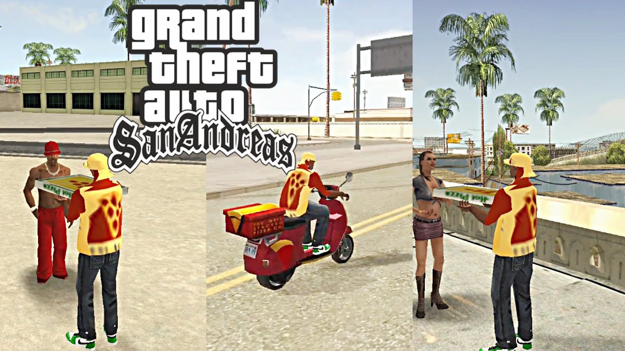 GTA San Andreas Pizza Delivery Job Mod Showcase Gameplay - YouTube