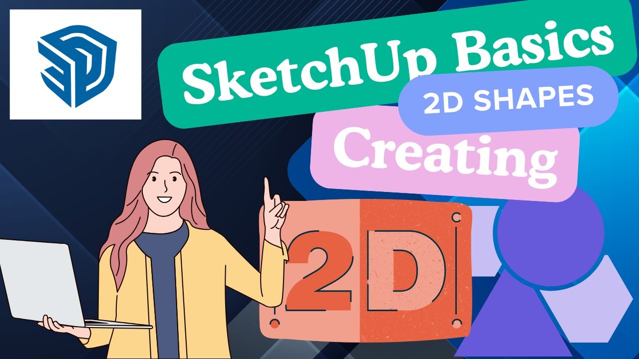 How to Create 2D Shapes in SketchUp – Beginner Tutorial! - YouTube