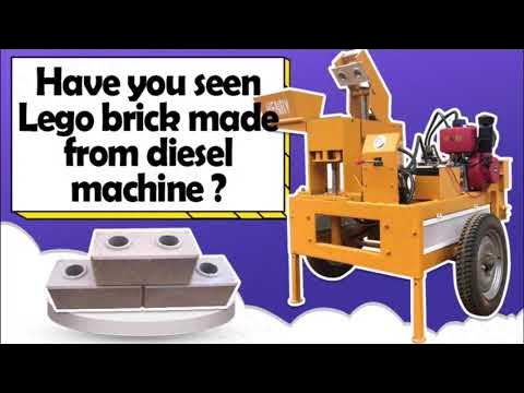 Hydraform block making machine makes eco Lego interlocking bricks ...