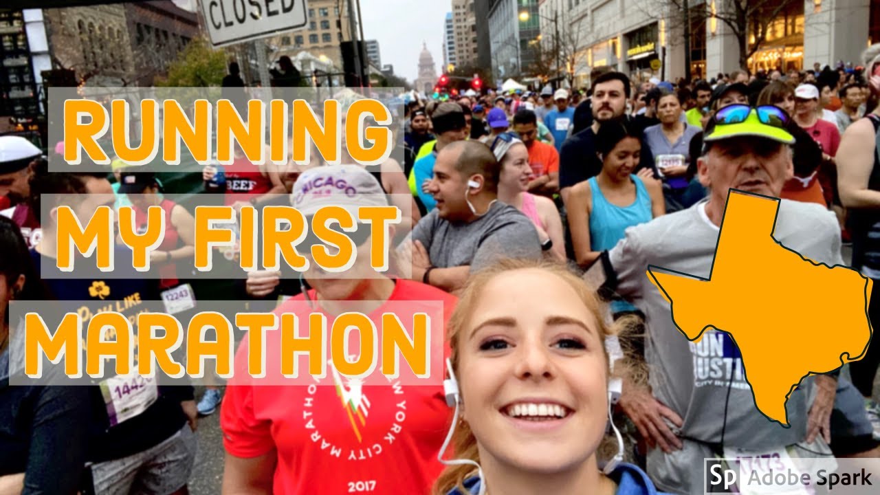 Running my First Marathon!! - YouTube