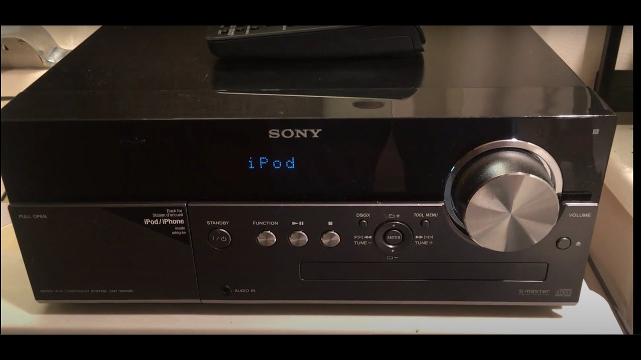 Sony S-Master Digital Amplifier CD Receiver HCD-MX500i w/ Remote - YouTube