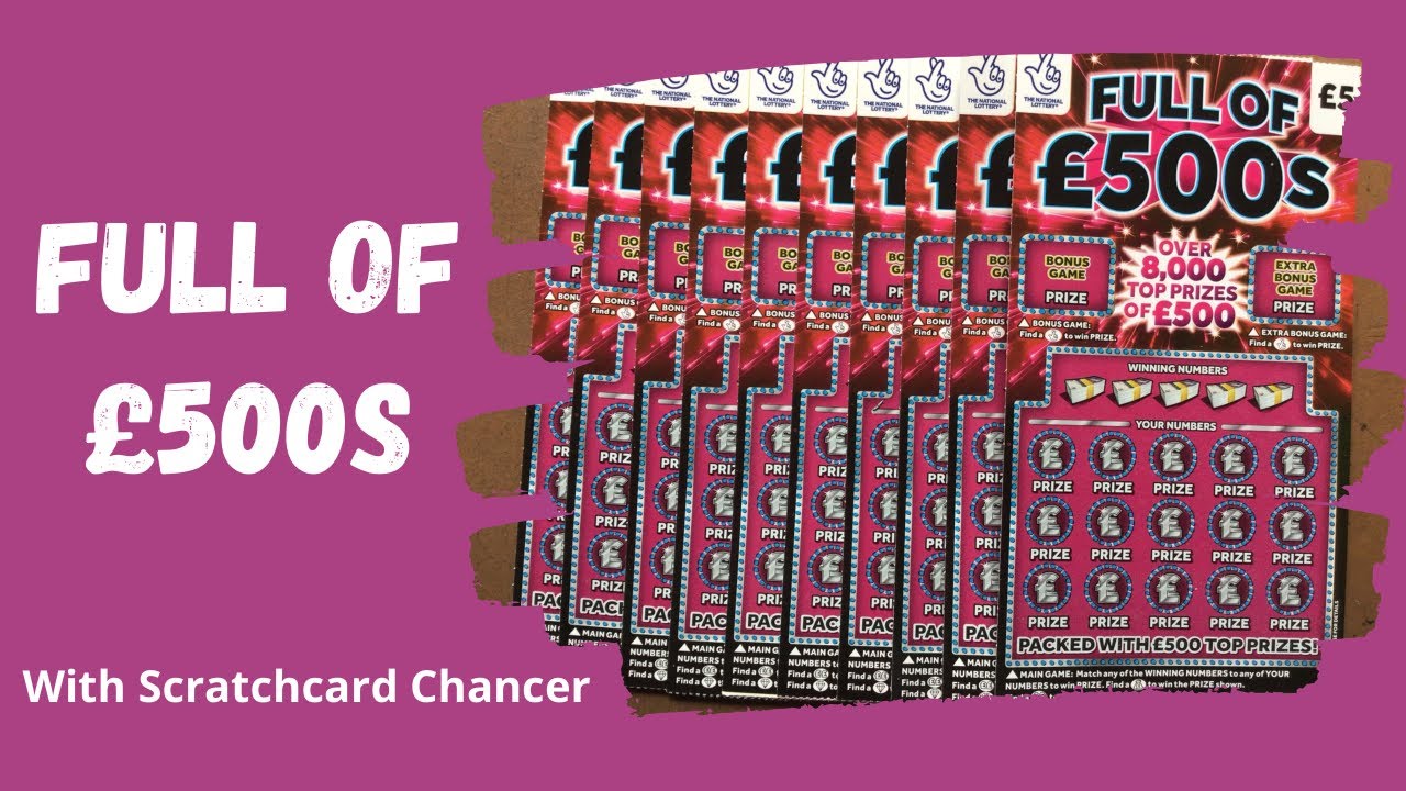 Full of £500s - £5 scratch cards today - with Scratchcard Chancer ...