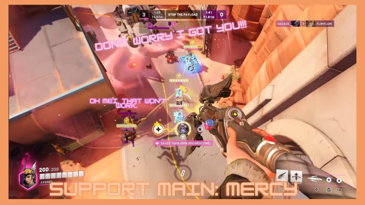 Support Main: Mercy - gameplay- Overwatch 2- Season 6 - YouTube