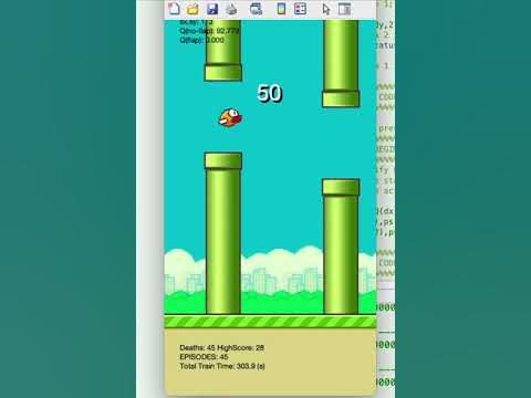FLAPPY BIRD REINFORCEMENT LEARNING - YouTube