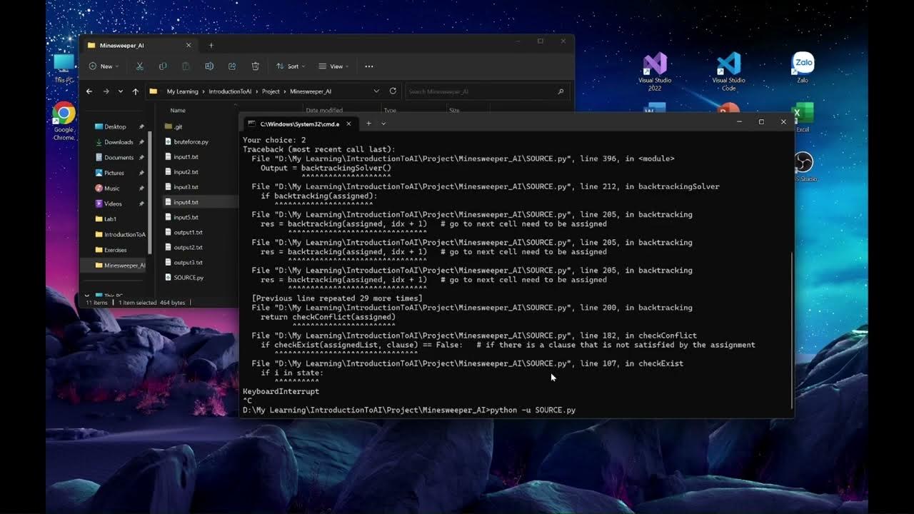 Introduction to AI's Project - Minesweeper - 21CLC07(FIT HCMUS) - YouTube