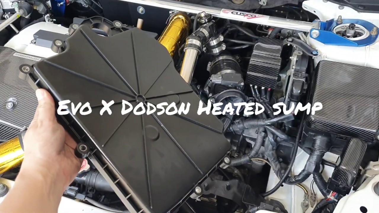 Evo X Dodson Heated Sump - YouTube