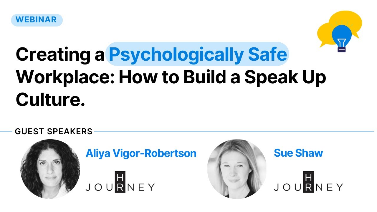Creating a Psychologically Safe Workplace: How to Build a Speak-Up ...