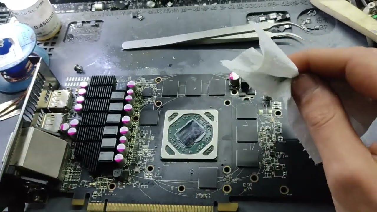 Biostar RX 570 8 GB Görüntü Gelmiyor Arızası - Vram Değişimi - YouTube