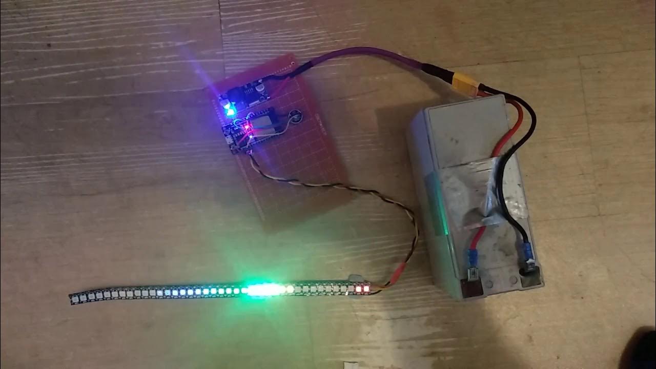 WLED ESP32 networked sound reactive WS2812 LED controller - YouTube