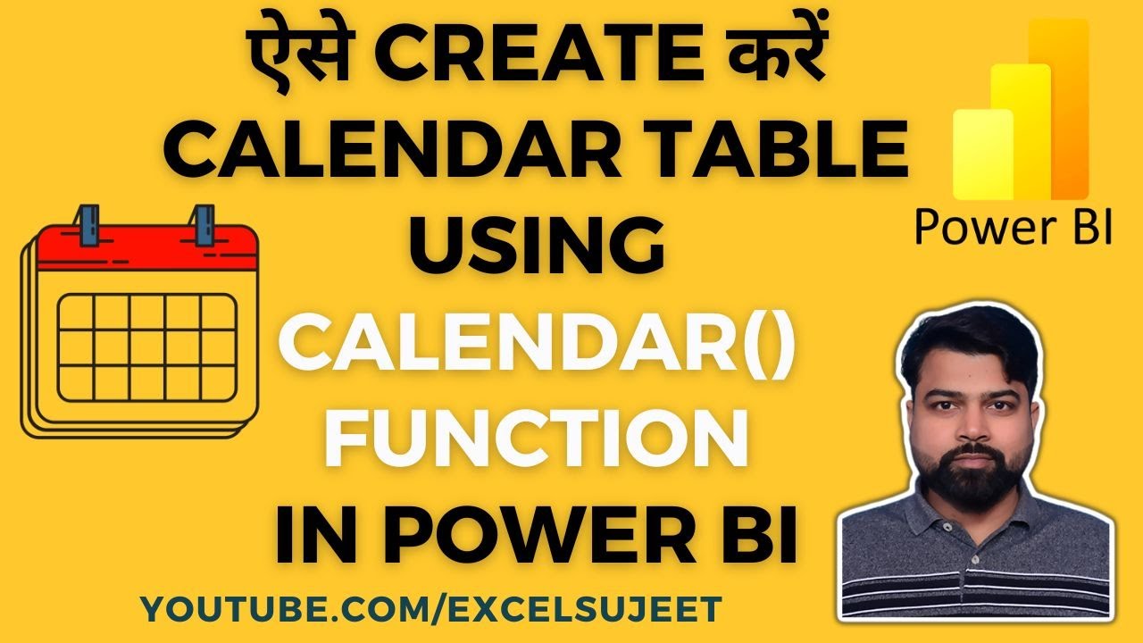 Create Calendar Table using Calendar() Function in Power BI by ...