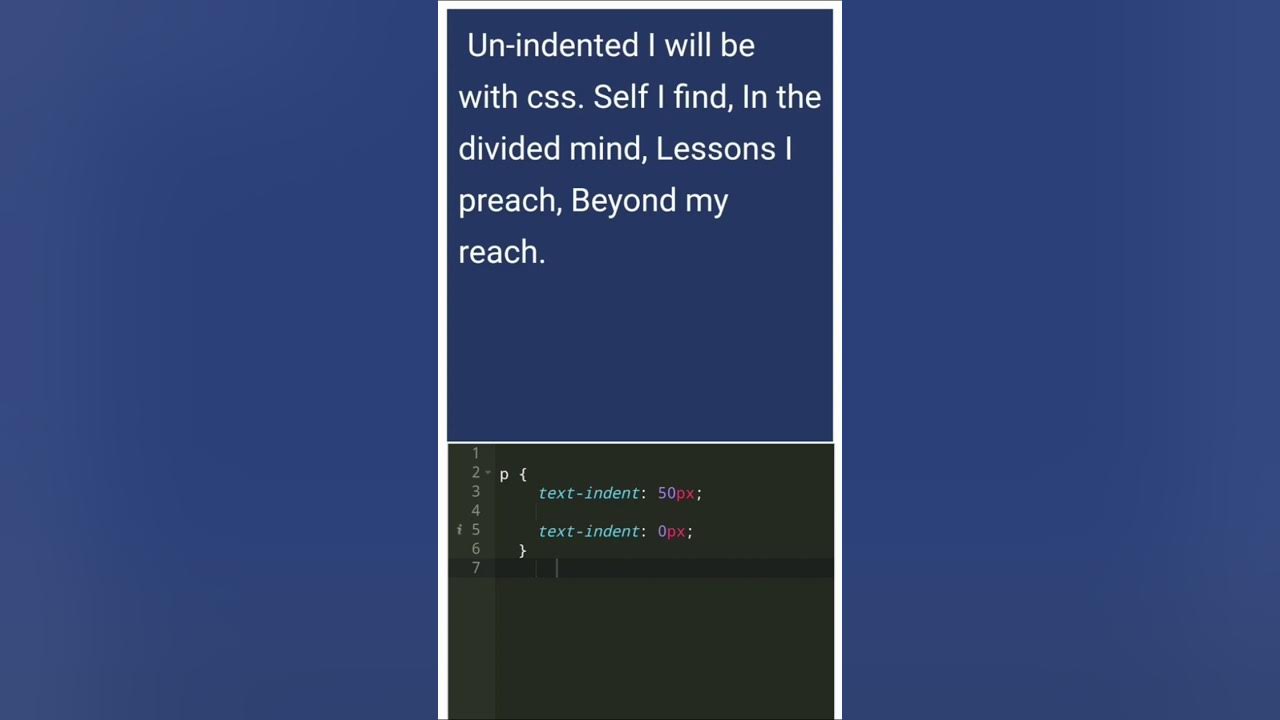 CSS text indentation #webdesign #html #css #javascript - YouTube