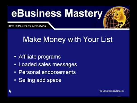 List Building - Building Your Subscriber Lists Part One - YouTube