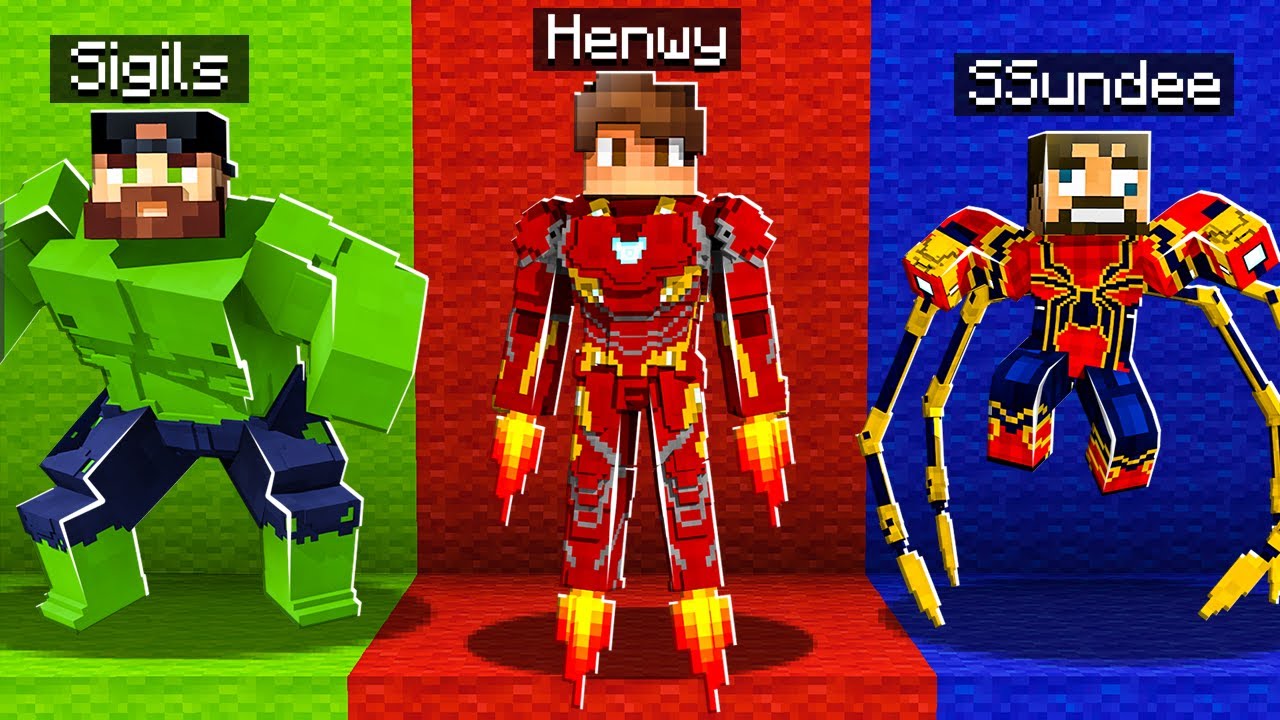 SUPERHERO HIDE & SEEK in MINECRAFT! - YouTube