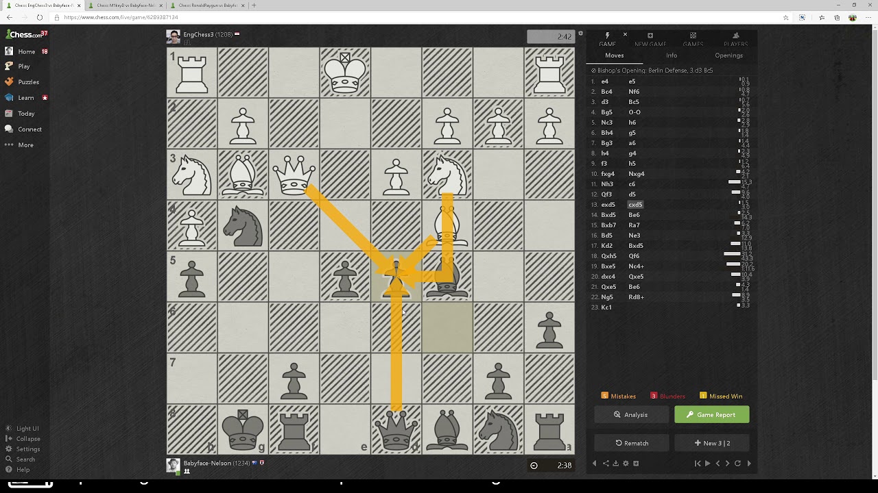 CHESS: WEDNESDAY Analysis of losing games! - YouTube
