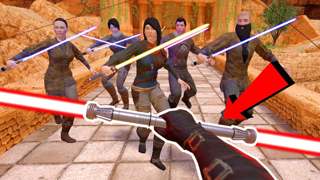 Darth Maul DESTROYING Army Of Jedi In VR Star Wars Mod - YouTube