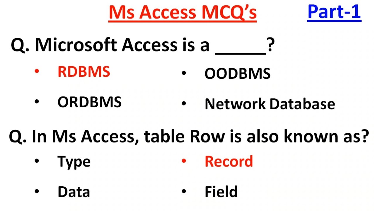 Top 100 MS Access MCQ Questions And Answer Microsoft Office MS top-100-ms-access-mcq-questions-and-answer-microsoft-office-ms
