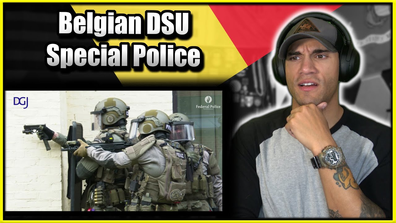 US Marine reacts to the Belgian DSU Special Police - YouTube