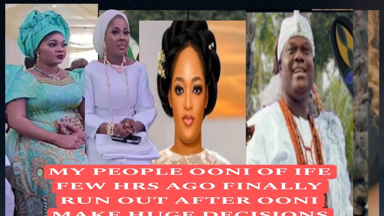 MY PEOPLE OONI OF IFE FEW HRS AGO FINALLY RUN OUT AFTER OONI MAKE HUGE ...