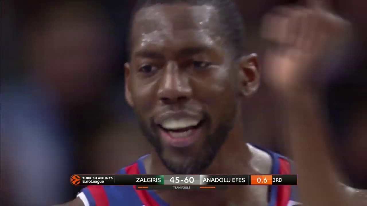 08.01.2019 / Zalgiris Kaunas - Anadolu Efes / Bryant Dunston - YouTube