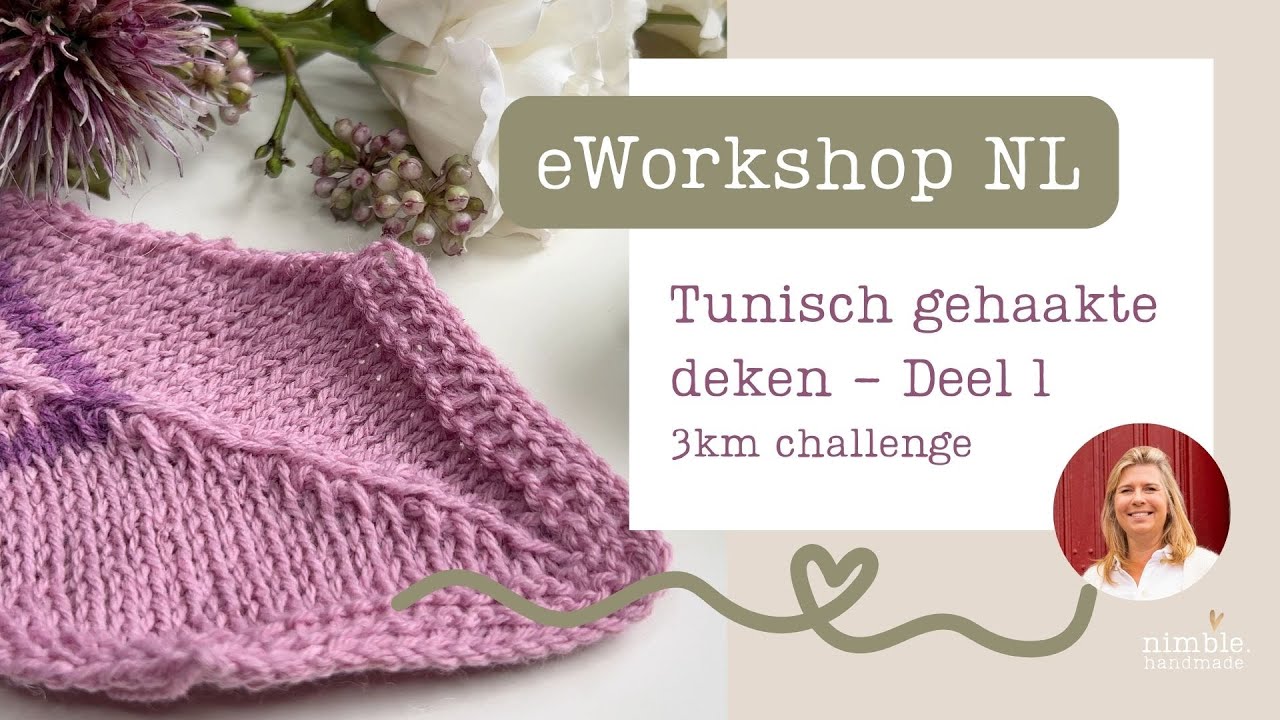 eWorkshop Tunisch gehaakte zigzag deken - Deel 1 | 3km challenge | NL - YouTube