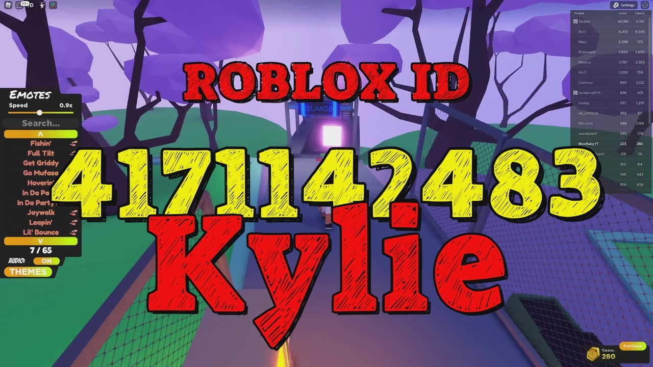 KYLIE Roblox Song Codes - YouTube