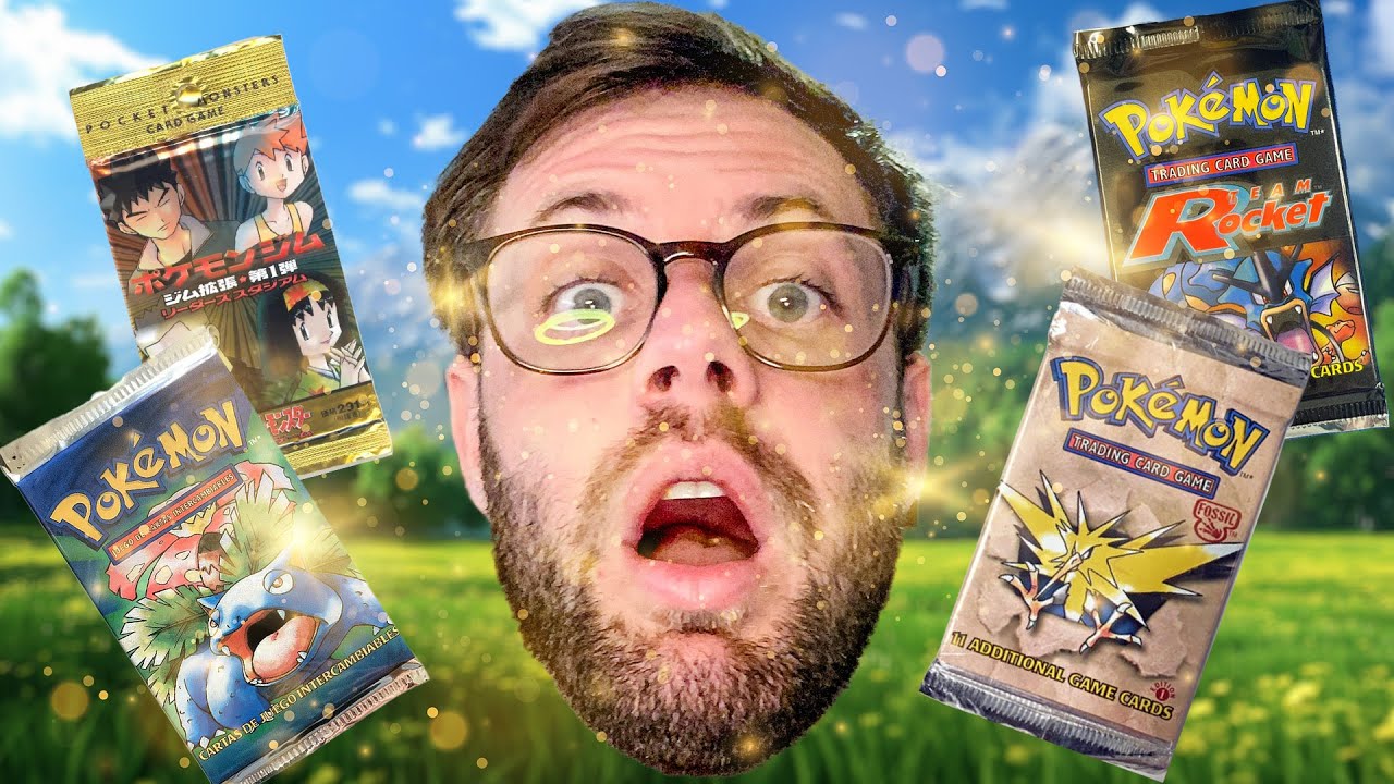 Unboxing Custom Vintage Pokémon Packs from Rocket Scott! 🔥 Rare Cards ...
