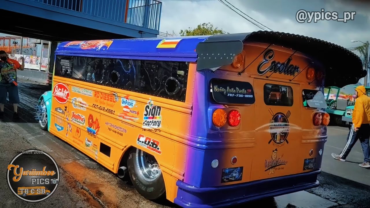 Alma Libre Racing [School Bus Drag Racing] | Truck Private Testing in ...