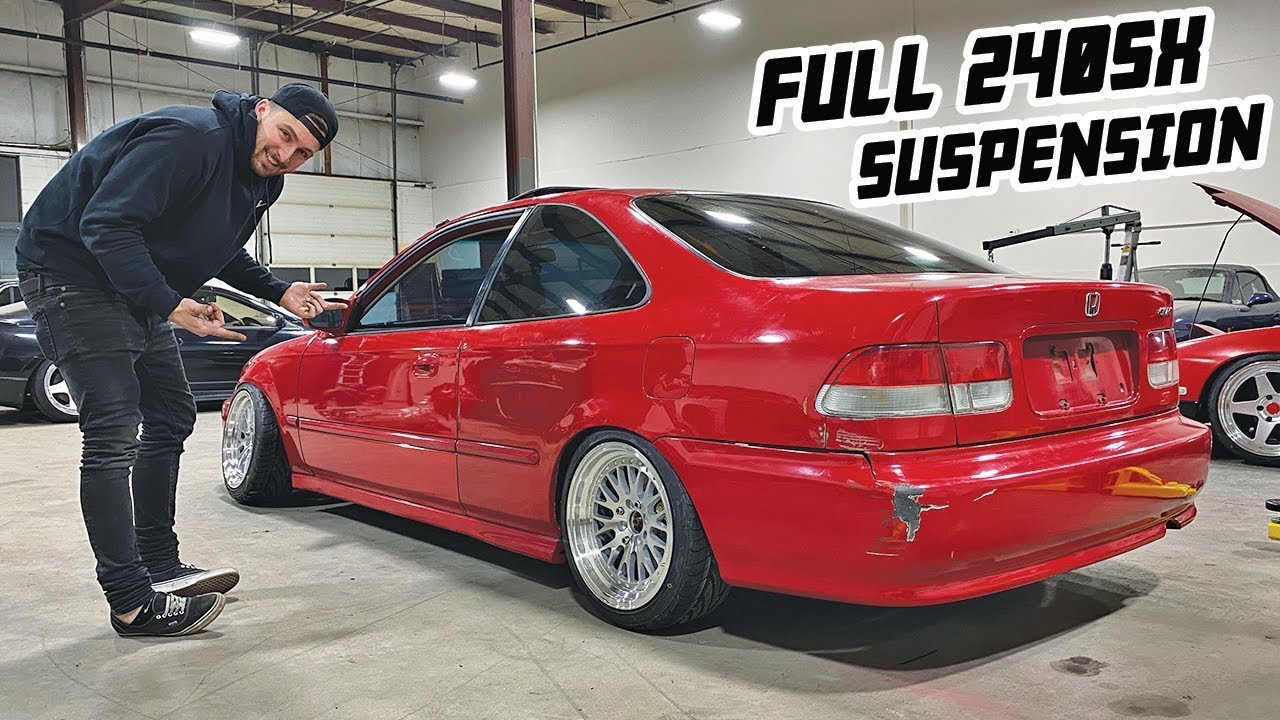 RWD Honda Civic touches the ground and rolls for the FIRST time! - YouTube