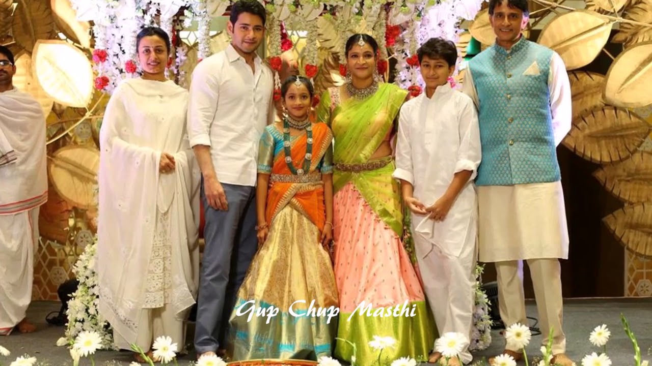 Mahesh Babu Niece Jahnavi Half Saree Function photos మహేష్ మేనకోడలి ఓణీల ఫంక్షన్ ఫొటోస్ - YouTube