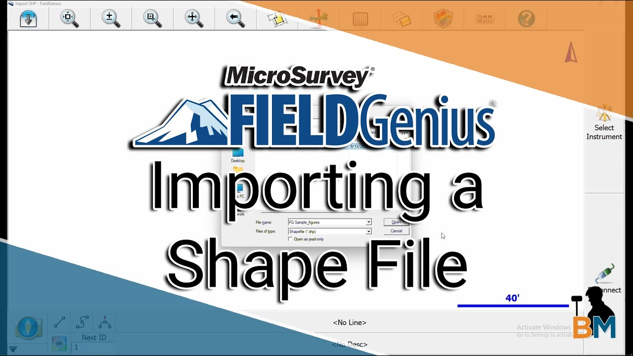 MicroSurvey FieldGenius How To: Importing a Shape File | Bench Mark - YouTube