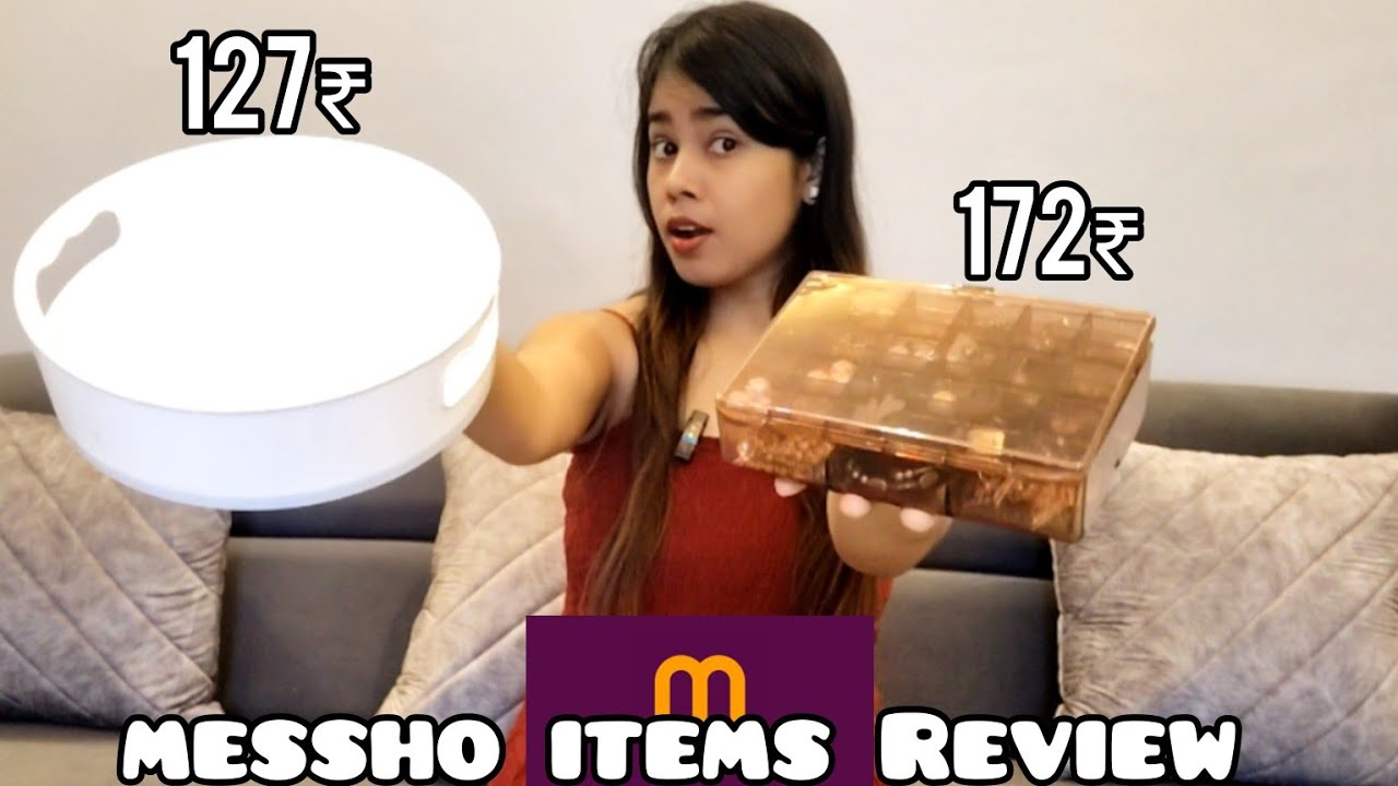 messho jewellery storage Box || 360° Rotating Organizer tray Review ...