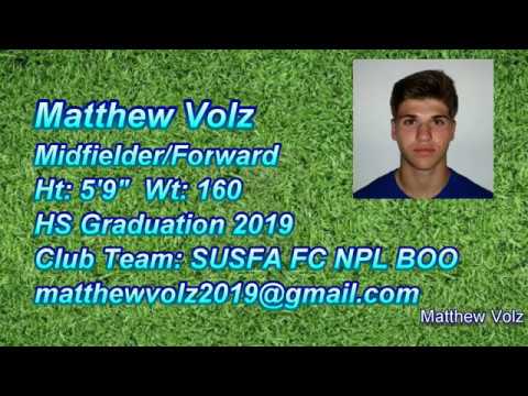 Matt Volz Midfielder/Forward 2019 Video - YouTube