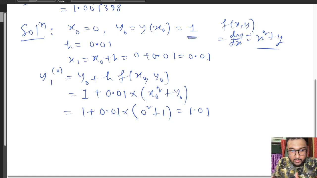 Modified Euler S Method Numerical Methods Solution Of Ordinary Differential Equation Youtube