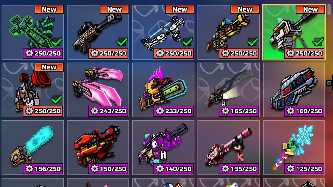 Crafting The Best Weapons in Lottery!! Pixel Gun 3d - YouTube