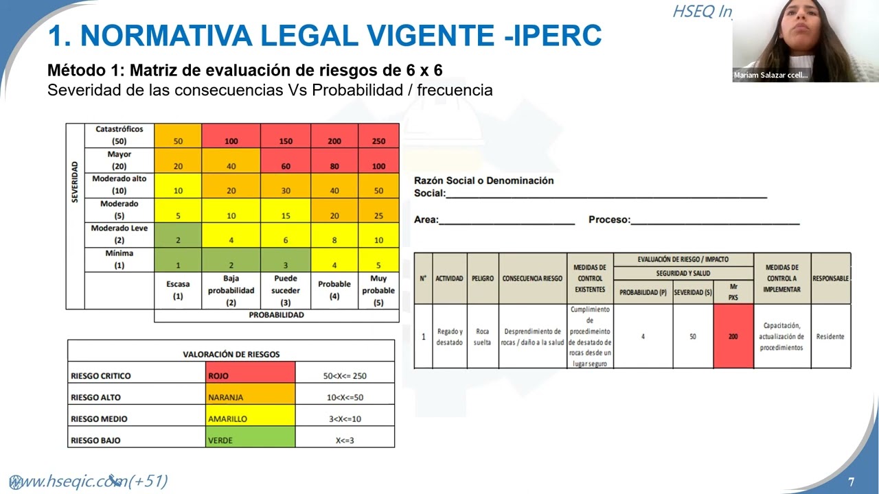 ELABORACIÓN Y ACTUALIZACIÓN DE MATRIZ IPERC Y MODIFICATORIAS ...