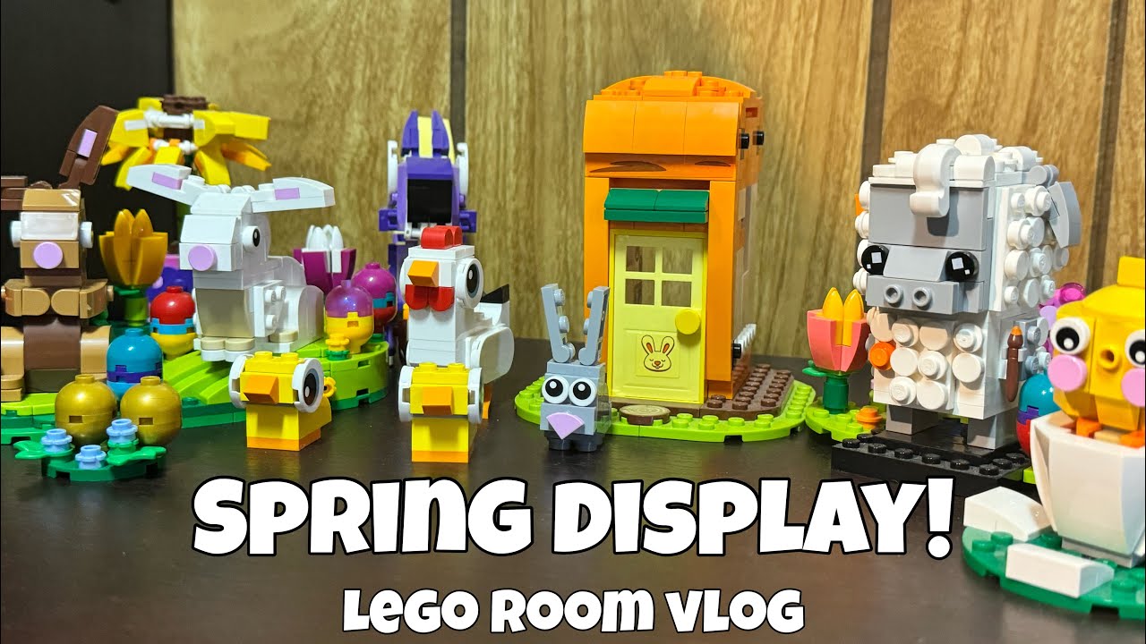 LEGO ROOM SPRING DISPLAY! | LEGO Vlog, LEGO Room, LEGO 2024, LEGO ...